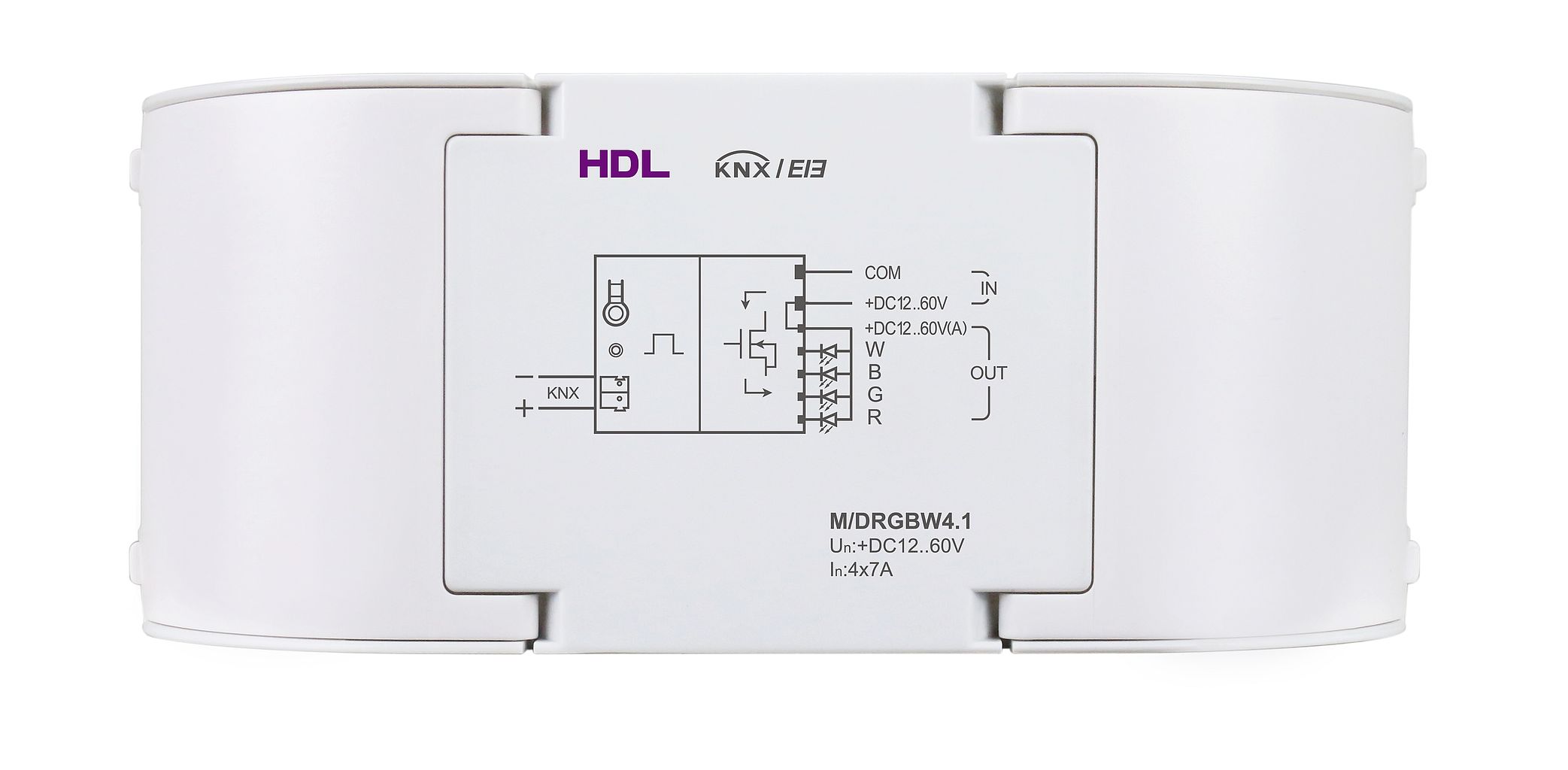 KNX 4 Kanal 7A RGBW LED Treiber - HDL M/DRGBW4.1 - HLB-Smart