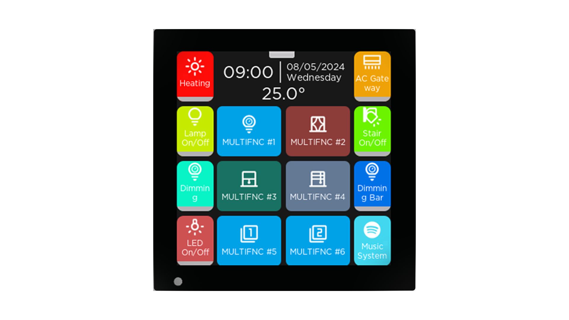 Interra iX3 4" KNX Touch Panel, Black (ITR331-0001) - HLB-Smart